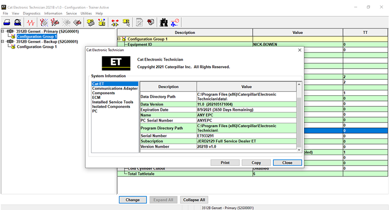 Cat Caterpillar ET 2022A 2021B 2020C 2019C Software Caterpillar ...