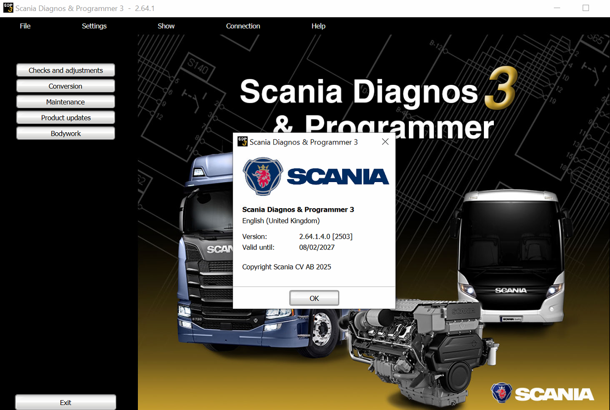 Scania SDP3 V2.64.1 Latest Software Version